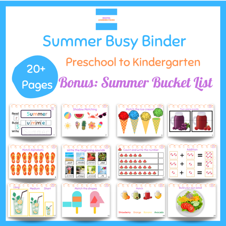 Autumn busy book — Digital Learning packs