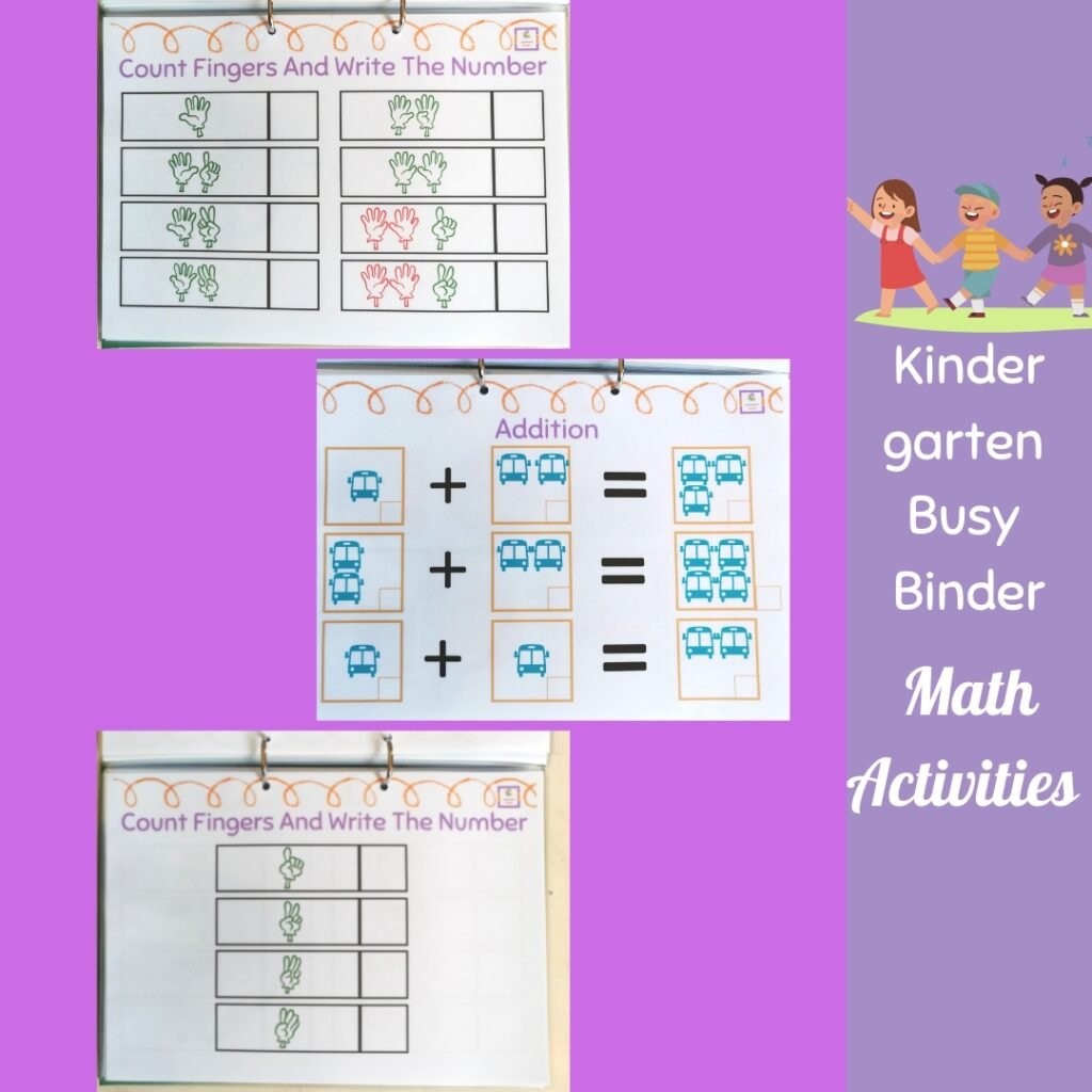 Kindergarten Busy Book Printable — Digital Learning packs