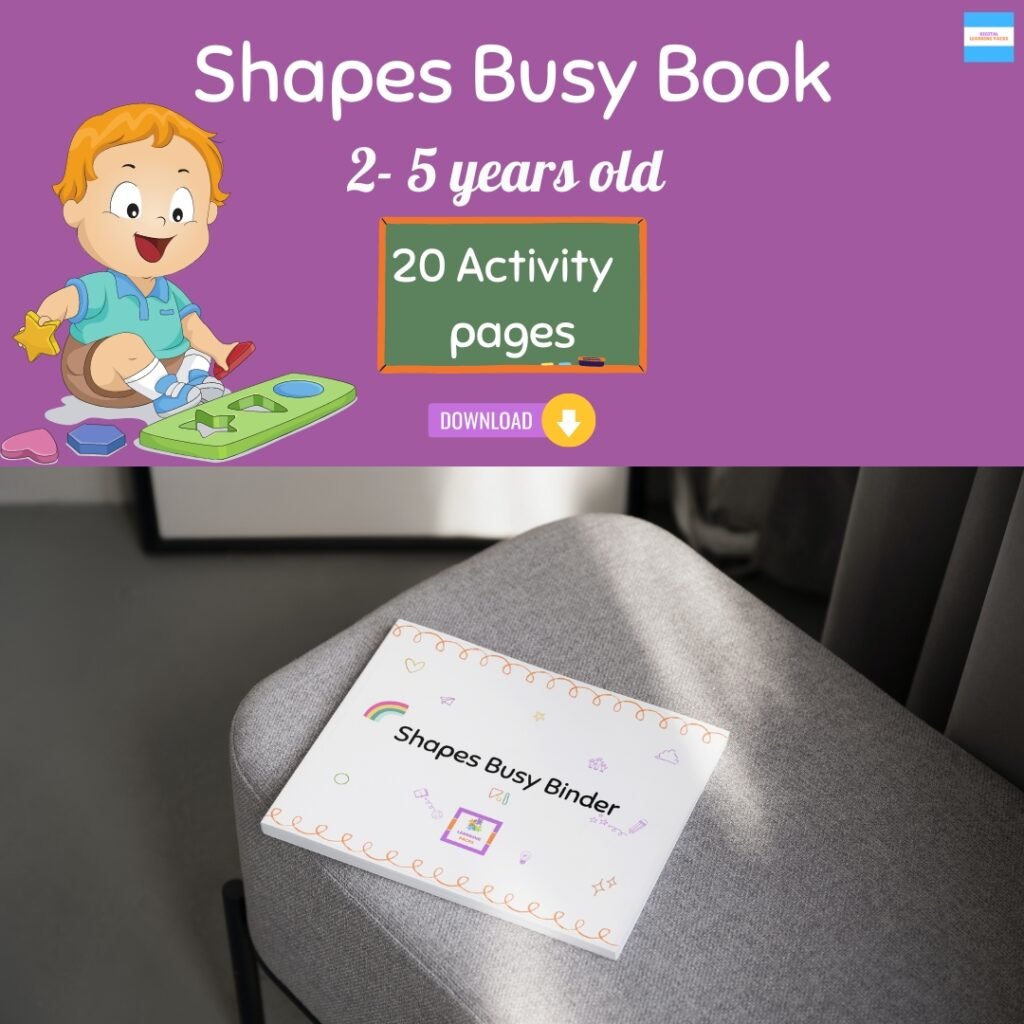 Printable Shapes Activities — Digital Learning packs