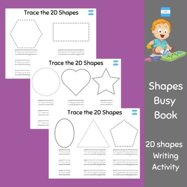 Shapes Busy Book — Digital Learning packs