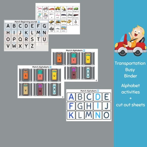 Transportation busy book — Digital Learning packs