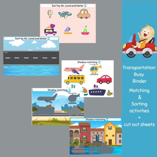 Transportation busy book — Digital Learning packs