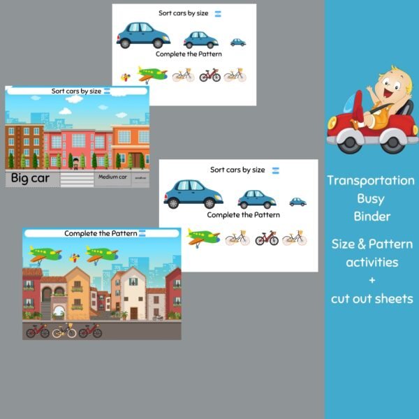 Transportation busy book — Digital Learning packs